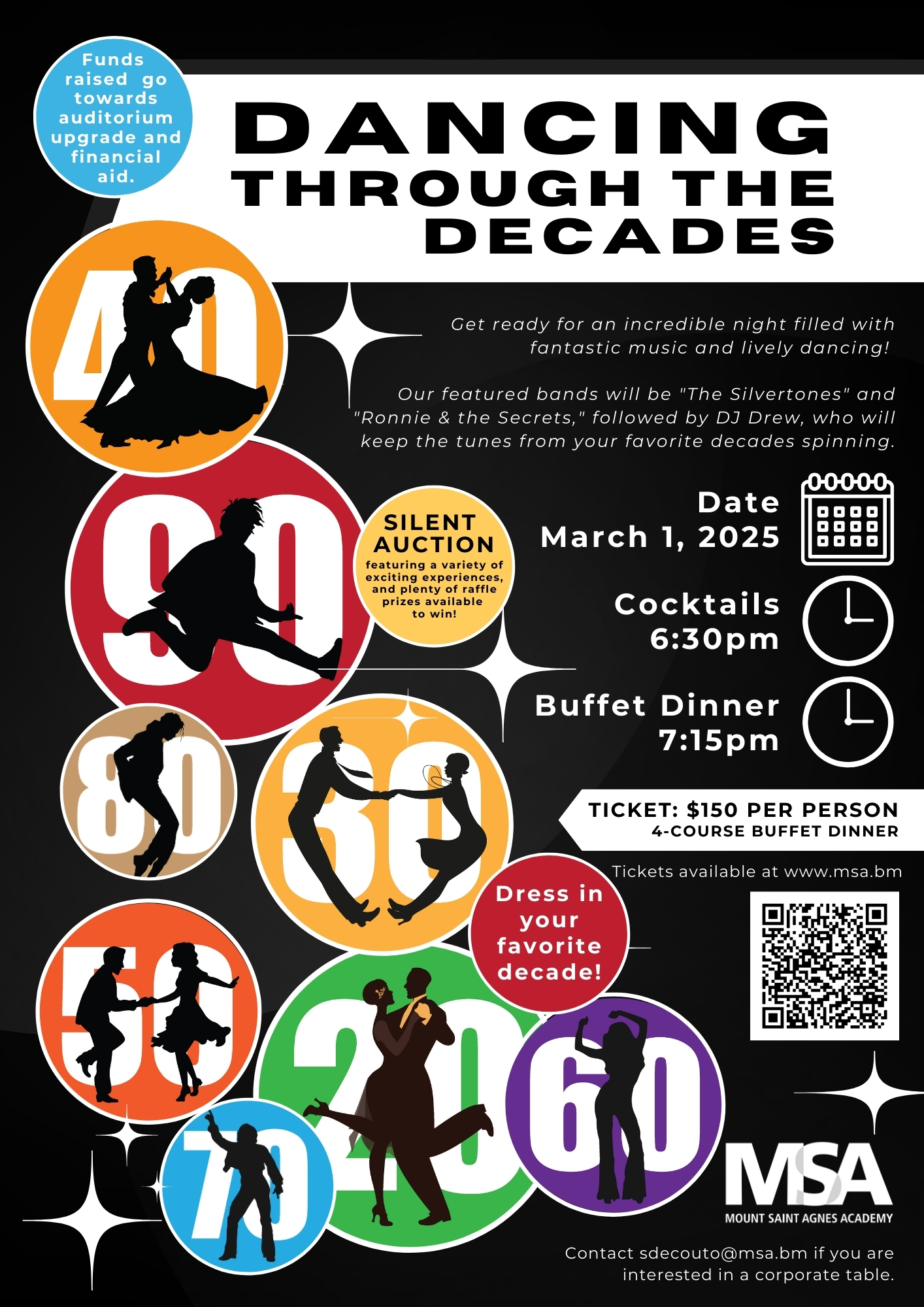 "Dancing Through the Decades" - Gala on March 1st | Mount St. Agnes